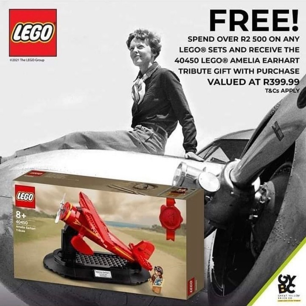 Brickfinder - LEGO Amelia Earhart Tribute (40450) First Look!