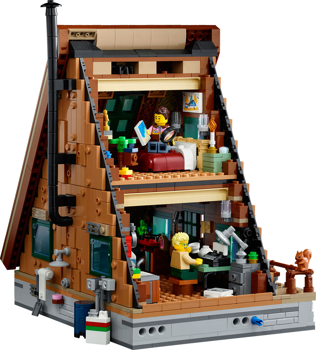 Brickfinder - LEGO Ideas A-Frame Cabin 21338 Official Reveal! Brickfinder - LEGO Ideas A-Frame Cabin 21338 Official Reveal!