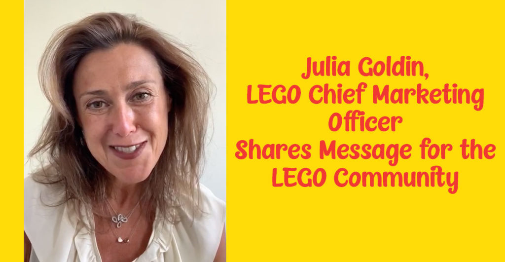 Brickfinder - LEGO Chief Marketing Officer Julia Goldin Has A Message ...